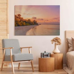 Bilderwelten Akustikbild | Wandbild schallabsorbierend - Tropischer Sonnenuntergang