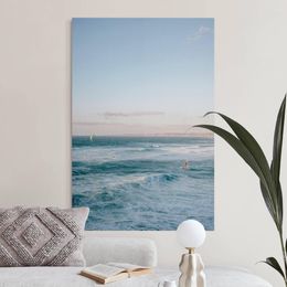 Bilderwelten Akustikbild | Wandbild schallabsorbierend - Windsurfen in Pastell