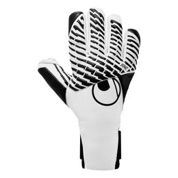 Torwarthandschuhe Uhlsport "Torwarthandschuhe FM Supergrip+ HN", Herren, Gr. 11, wei&szlig; (wei&szlig;, schwarz), Obermaterial: 81% Gummi rubber. 13% Polyester PES. 6% Nylon NY., Handschuhe