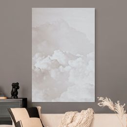 Akustikbild Wolkenhimmel Beige