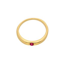 Adelia&acute;s Kettenanh&auml;nger ADELIA&acute;S "333 Gold Anh&auml;nger Taufring &Oslash; 10,1 mm", rot, Schmuckanh&auml;nger, Damen, Gold, Kettenanh&auml;nger, mit Rubin Goldschmuck f&uuml;r Damen
