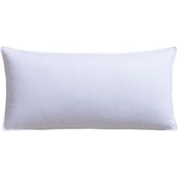 Federkopfkissen Hanse by RIBECO "Jonas", wei&szlig;, B:40cm L:80cm, F&uuml;llung: 90% Federn, 10% Daunen, Kopfkissen, Kofkissen mit Daunen und Federn gef&uuml;llt, Made in Germany