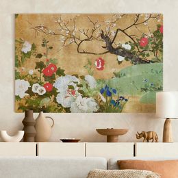 Bilderwelten Akustikbild | Wandbild schallabsorbierend - Asiatische Bl&uuml;ten