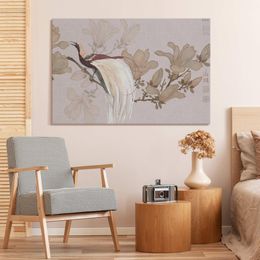 Bilderwelten Akustikbild | Wandbild schallabsorbierend - Bird Of Paradise Chinoiserie