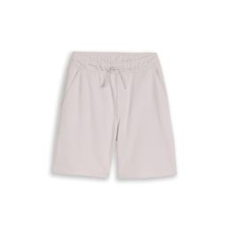 Sweatshorts Tom Tailor, M&auml;dchen, Gr. 152, N-Gr, beige (dusty grauish lila), Sweatware, Obermaterial: 70% Baumwolle, 30% Polyester. Futter: 100% Baumwolle, unifarben, loose fit kniefrei, Hosen Sweatshorts, mit elastischem Bund