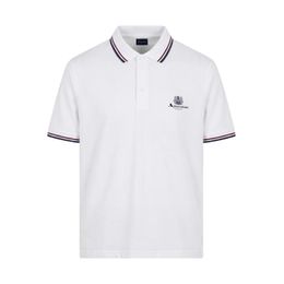 Poloshirt AQUASCUTUM ACTIVE "ACTIVE COTTON POLO Herren", Herren, Gr. XXL, optical wei&szlig;, Jersey, 100% Baumwolle, normal normal, Rundhals, Shirts, Poloshirt Herren, leichtes Kurzarmshirt, Polohemd, Outdoor, Sale