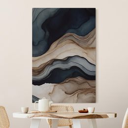 Bilderwelten Akustikbild | Wandbild schallabsorbierend - Fluid Art Wellen des Ozeans