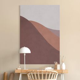 Akustikbild Sanfte Berge Terracotta