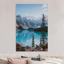 Bilderwelten Akustikbild | Wandbild schallabsorbierend - Bergsee