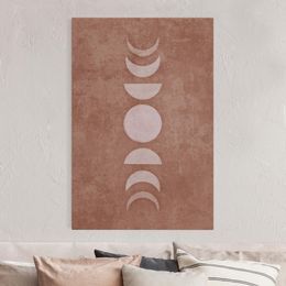 Bilderwelten Akustikbild | Wandbild schallabsorbierend - Boho Mondphasen II