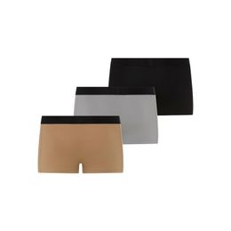 Trunk BOSS "3P Trunk BOSS ONE", Herren, Gr. L, open grau 064, Jersey, Obermaterial: 95% Baumwolle, 5% Elasthan, Unterhosen, mit unifarbenen Bund