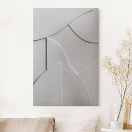 Bilderwelten Akustikbild | Wandbild schallabsorbierend - Minimalistische Wei&szlig;struktur