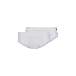 Panty Skiny "Advantage Lace", Damen, Gr. 36, wei&szlig;, Spitze, Obermaterial: 90% Polyamid, 10% Elasthan, k&ouml;rpernah, Unterhosen Panty, aus feiner Spitze