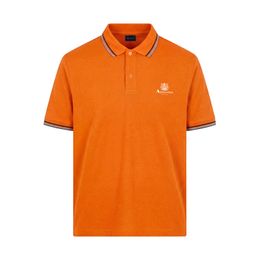 Poloshirt AQUASCUTUM ACTIVE "ACTIVE COTTON POLO Herren", Herren, Gr. XL, orange, Jersey, 100% Baumwolle, normal normal, Rundhals, Shirts, Poloshirt Herren, leichtes Kurzarmshirt, Polohemd, Outdoor, Sale