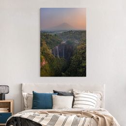 Bilderwelten Akustikbild | Wandbild schallabsorbierend - Tumpak Sewu Wasserfall Indonesien