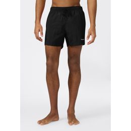 Badeshorts Champion "5-inch Men's swim shorts", Herren, Gr. L, N-Gr, nbk, Polyamid, Badehosen Badeshorts, schnelltrocknendes Material, bequeme Passform