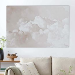 Bilderwelten Akustikbild Wolkenhimmel Beige