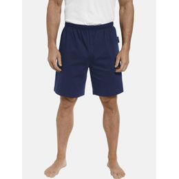 Shorty Jan Vanderstorm "2er Pack kurze Schlafhose TIEMU", Herren, Gr. 6XL, blau (dunkelblau), Obermaterial: 100% Baumwolle CO., Homewear-Sets Shorty