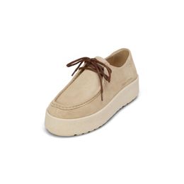 Marc O'Polo Schlupfboots MARC O'POLO "aus weichem Veloursleder", Damen, Gr. 36, dusty sand, Obermaterial: 100% Leder, unifarben, Schuhe Schlupfboots