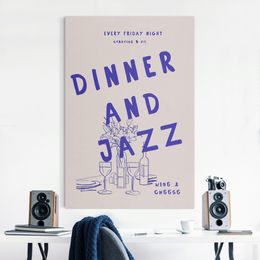 Bilderwelten Akustikbild | Wandbild schallabsorbierend - Dinner and Jazz