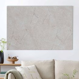 Bilderwelten Akustikbild | Wandbild schallabsorbierend - Zarte Federn in Creme