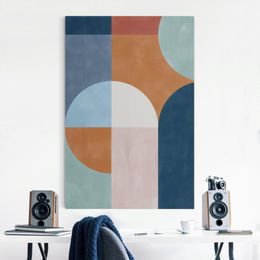 Bilderwelten Akustikbild | Wandbild schallabsorbierend - Bunte Bauhaus Abstraktionen II