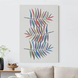 Bilderwelten Akustikbild | Wandbild schallabsorbierend - Fr&ouml;hliche Bl&auml;tter III