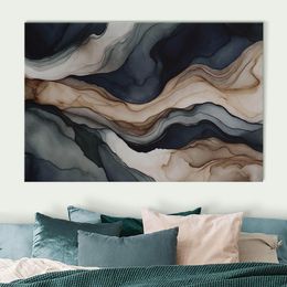 Bilderwelten Akustikbild Fluid Art Wellen des Ozeans