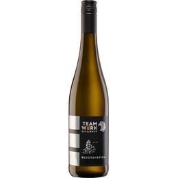 Teamwerk Esslingen Glockenspiel Cuv&eacute;e M&uuml;ller-Thurgau / Rivaner 2024 Halbtrocken - Esslinger Schenkenberg W&uuml;rttemberg &ndash; Wei&szlig;wein Qualit&auml;tswein