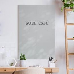 Bilderwelten Akustikbild | Wandbild schallabsorbierend - Surf Caf&eacute; mit hellem Schatten