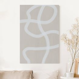 Bilderwelten Akustikbild | Wandbild schallabsorbierend - Wei&szlig;e Serpentinen