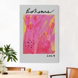 Bilderwelten Akustikbild Boheme Pink 2024