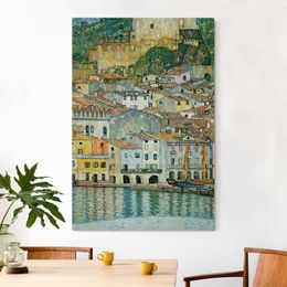 Bilderwelten Akustikbild | Wandbild schallabsorbierend - Gustav Klimt - Malcesine am Gardasee