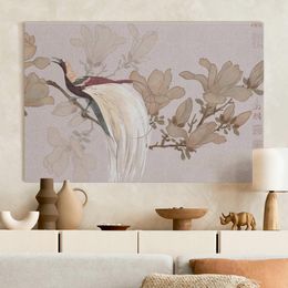 Bilderwelten Akustikbild | Wandbild schallabsorbierend - Bird Of Paradise Chinoiserie