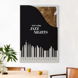Bilderwelten Akustikbild | Wandbild schallabsorbierend - New York Jazz Nights