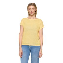 Stricktop Cartoon "Damen mit Rundhalsausschnitt", Damen, Gr. 34, golden haze, Obermaterial: 60% Polyester, 40% Viskose, oversize normal, Rundhals, Tops Stricktop