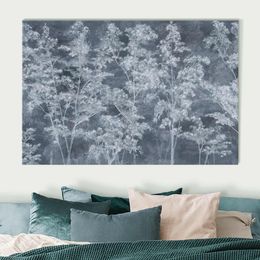Bilderwelten Akustikbild | Wandbild schallabsorbierend - Zart aquarellierter Bambuswald