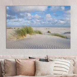 Bilderwelten Akustikbild | Wandbild schallabsorbierend - Amrum Wellen im Nordseesand