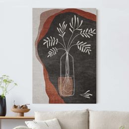 Bilderwelten Akustikbild Boho Blumen in Vase II