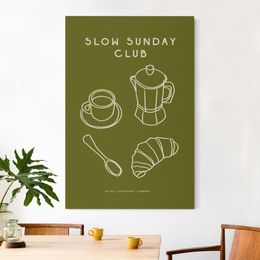 Bilderwelten Akustikbild | Wandbild schallabsorbierend - Slow Sunday Club