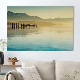 Bilderwelten Akustikbild Stiller Morgen am Chiemsee