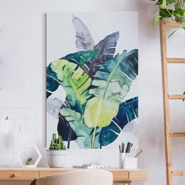 Bilderwelten Akustikbild | Wandbild schallabsorbierend - Exotisches Blattwerk - Banane