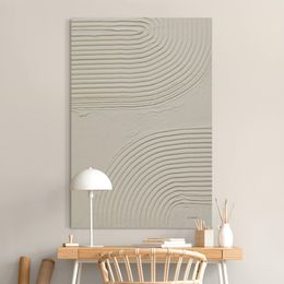 Bilderwelten Akustikbild | Wandbild schallabsorbierend - Farbstruktur in Beige