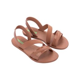 Sandale Ipanema "Ipanema VIBRANT SANDAL FEM", Damen, Gr. 35/36, braun, braun, gr&uuml;n, Synthetik, Schuhe Sandale, f&uuml;r Alltag, ohne Verschluss, sportlicher Stil, mit Gummilaufsohle