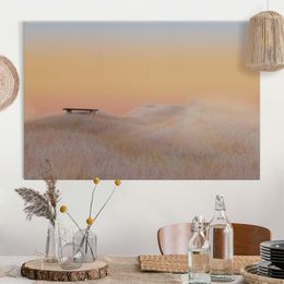 Bilderwelten Akustikbild | Wandbild schallabsorbierend - Eine Bank am Horizont
