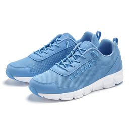 Sneaker ELBSAND "Halbschuh, Freizeitschuh, Schn&uuml;rhalbschuh, Turnschuh, Slip-On-Sneaker", Herren, Gr. 38, hellblau, Obermaterial: 80% Textilmaterial, 20% Lederimitat. Decksohle: 100% Textilmaterial. Futter: 100% Textilmaterial. Laufsohle: 100% Synthetik, unifarben, Schuhe Sneaker, im sportiven Look mit ultraleichter Sohle, Unisex
