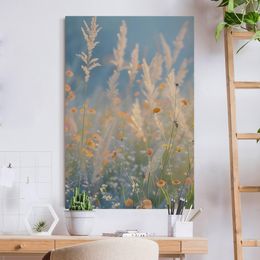 Bilderwelten Akustikbild | Wandbild schallabsorbierend - Traumhafte Bergblumenwiese