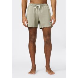 Badeshorts Champion "5-inch Men's swim shorts", Herren, Gr. L, N-Gr, mdg, Polyamid, Badehosen Badeshorts, schnelltrocknendes Material, bequeme Passform