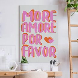 Bilderwelten Akustikbild | Wandbild schallabsorbierend - More Amore Por Favor