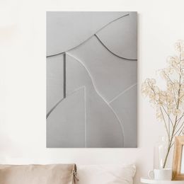 Bilderwelten Akustikbild | Wandbild schallabsorbierend - Minimalistische Wei&szlig;struktur